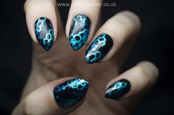Nail foil pattern tutorial - Nail Lacquer UK