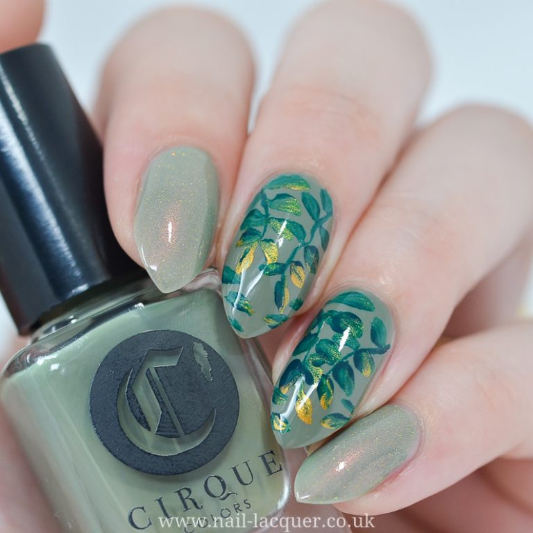 Leaf nail art tutorial by Nail Lacquer UK blog