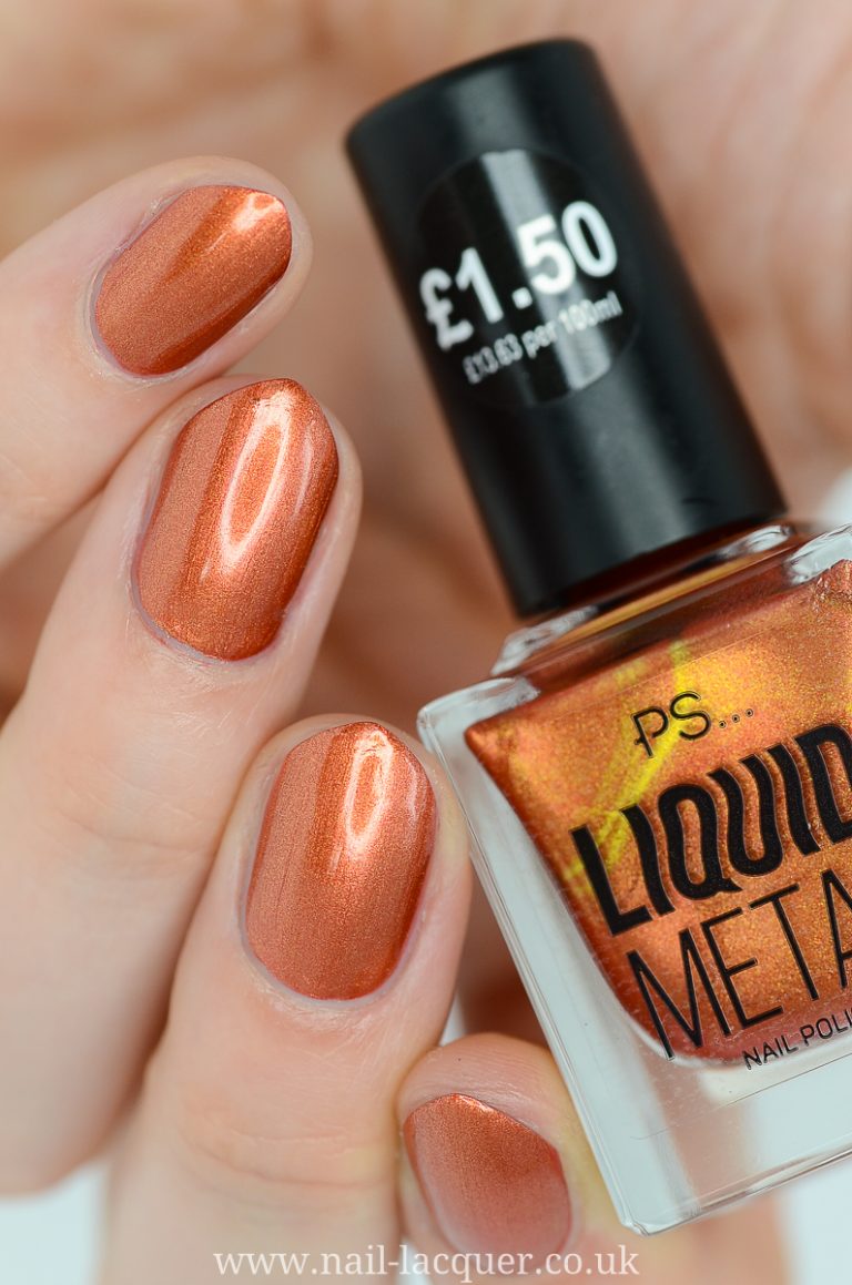 Primark PS Liquid Metal nail polish rewiew and swatches by Nail Lacquer UK